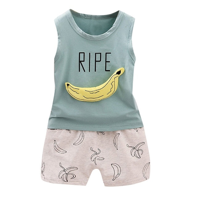 Banana Vest Shorts Outfit (Multiple Colors)