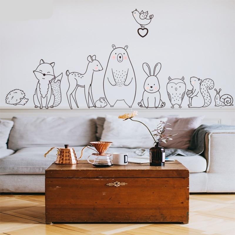 Buy Beautiful Cartoon Animal Wall Stickers Online