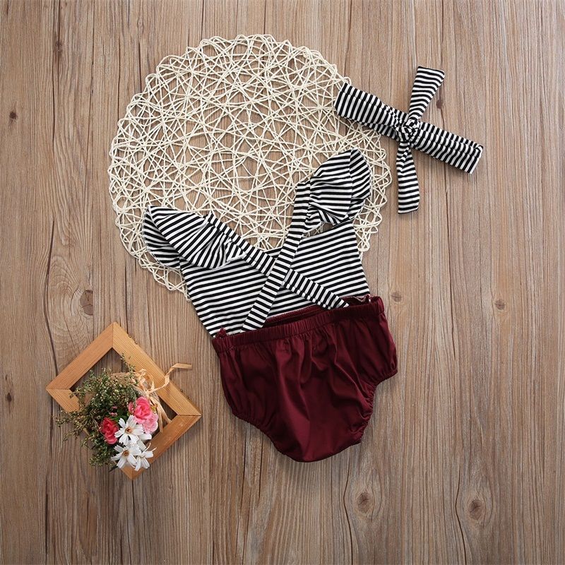 Shop Striped Romper Set for Baby Girl